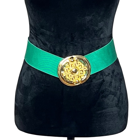 Pearl | Accessories | Vintage Pearl Brand 8s Kelly Green Stretch Belt ...
